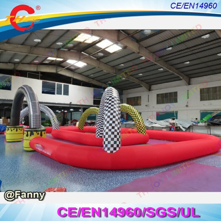 Large Inflatable Outdoor Zorb Ball Go Kart Racing Track - WeFlatables ...