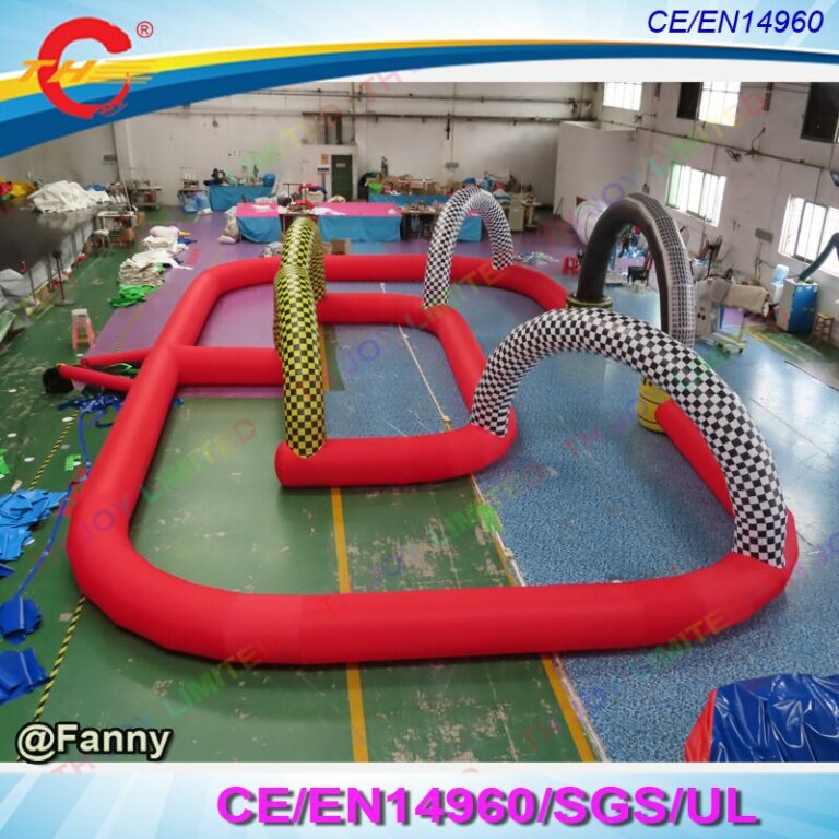 Large Inflatable Outdoor Zorb Ball Go Kart Racing Track - WeFlatables ...