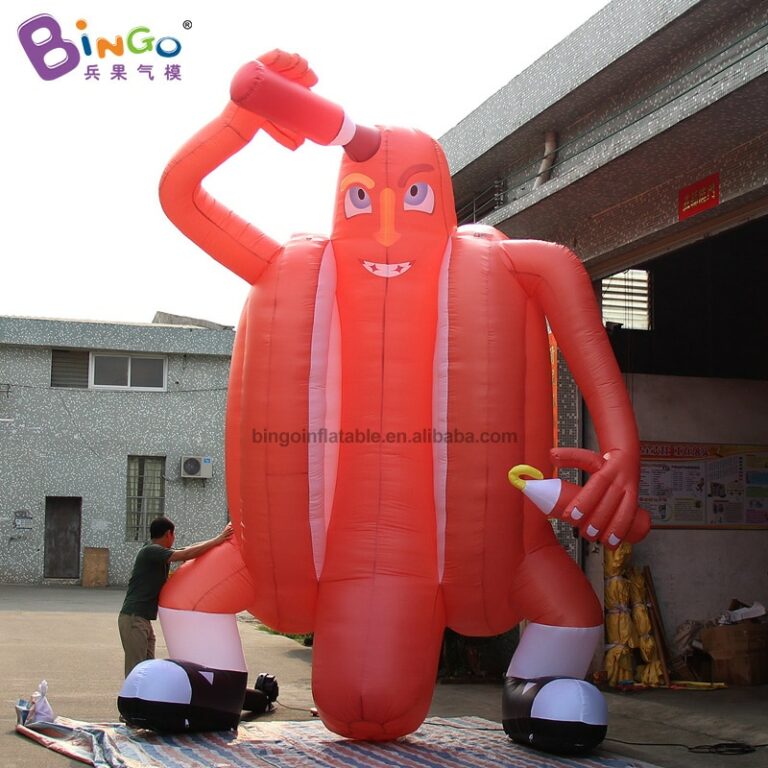 Giant 5m Inflatable Hot Dog Man Outdoor Festival Night Market ...