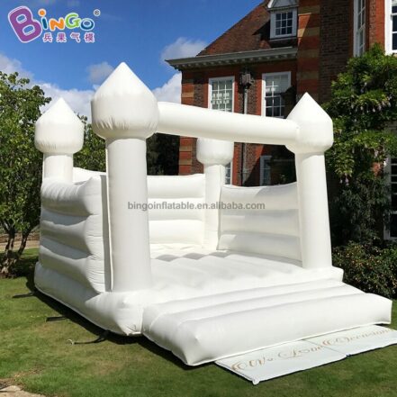 5m High White Pvc Inflatable Wedding Bouncer For Outdoor Party Decor ...