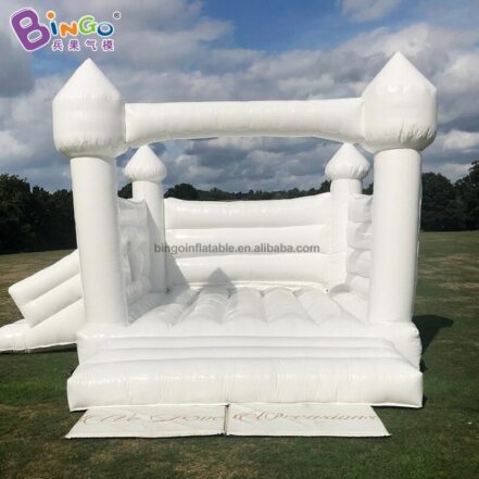 5m High White Pvc Inflatable Wedding Bouncer For Outdoor Party Decor ...