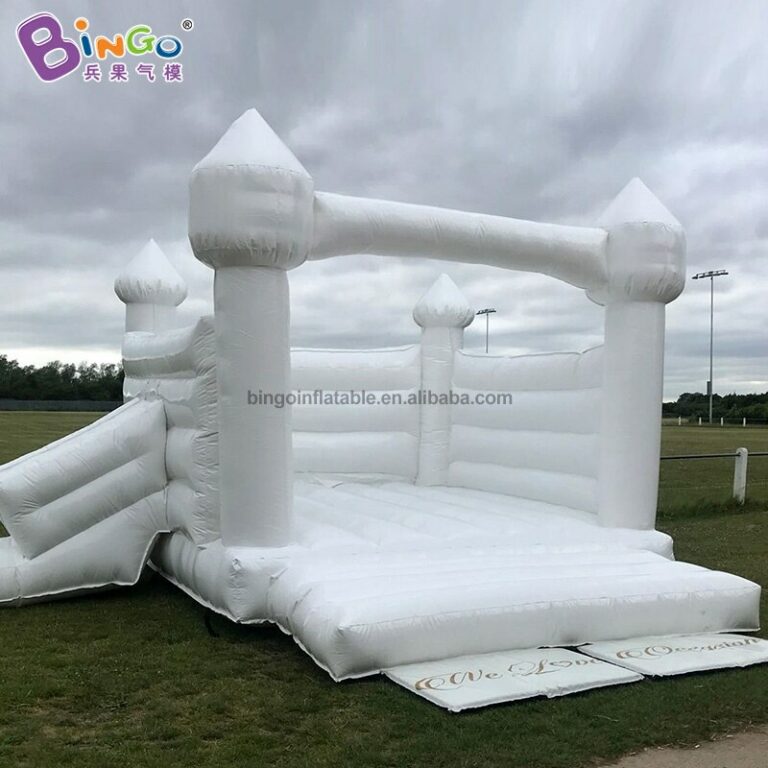 5m High White Pvc Inflatable Wedding Bouncer For Outdoor Party Decor ...