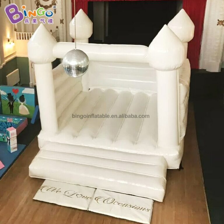 5m High White Pvc Inflatable Wedding Bouncer For Outdoor Party Decor ...