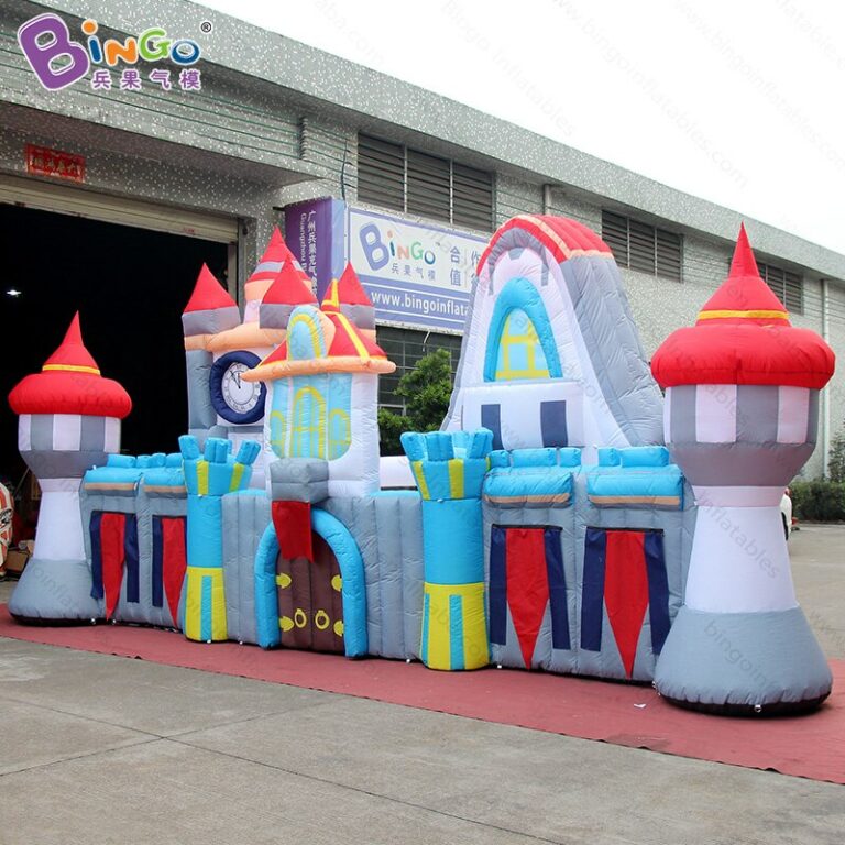 Custom Inflatable Castle Entrance Decor 8x18x35m Advertising Backdrop ...