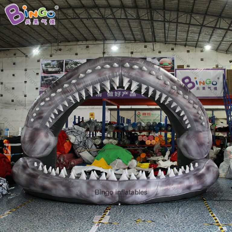 4m Inflatable Shark Mouth Arch Beach Game For Summer Fun - WeFlatables ...