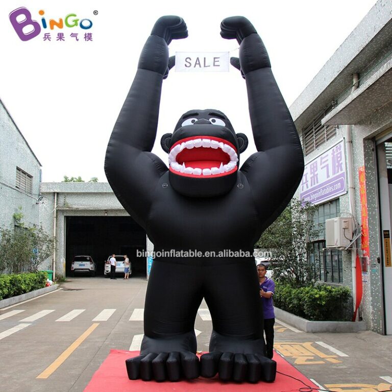 55m High Inflatable Gorilla Balloon Giant Bingo Advertising Display ...