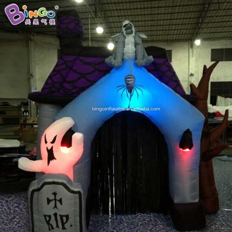 Led Lighted Ecofriendly 3x3mh Inflatable Haunted House For Amusement ...