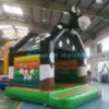 Roofed Inflatable Bouncy Castle House 4x4x35m Fun Cow Design For Kids ...
