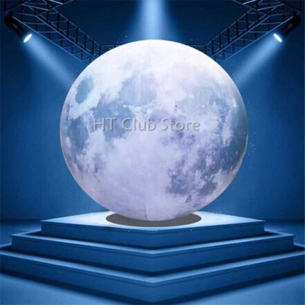 5m Large Led Inflatable Globe Balloon Custom Moon Planet Decor Lighting ...