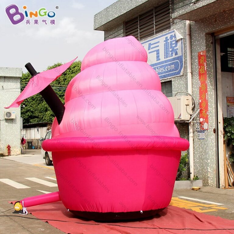 10ft Giant Inflatable Ice Cream Cone Balloon For Party Decorations ...