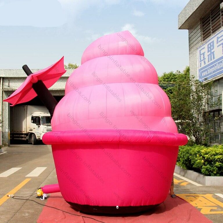 10ft Giant Inflatable Ice Cream Cone Balloon For Party Decorations ...
