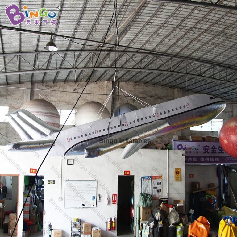 Commercial 6m Inflatable Airplane Event Ceiling Decor Hanging Balloon ...