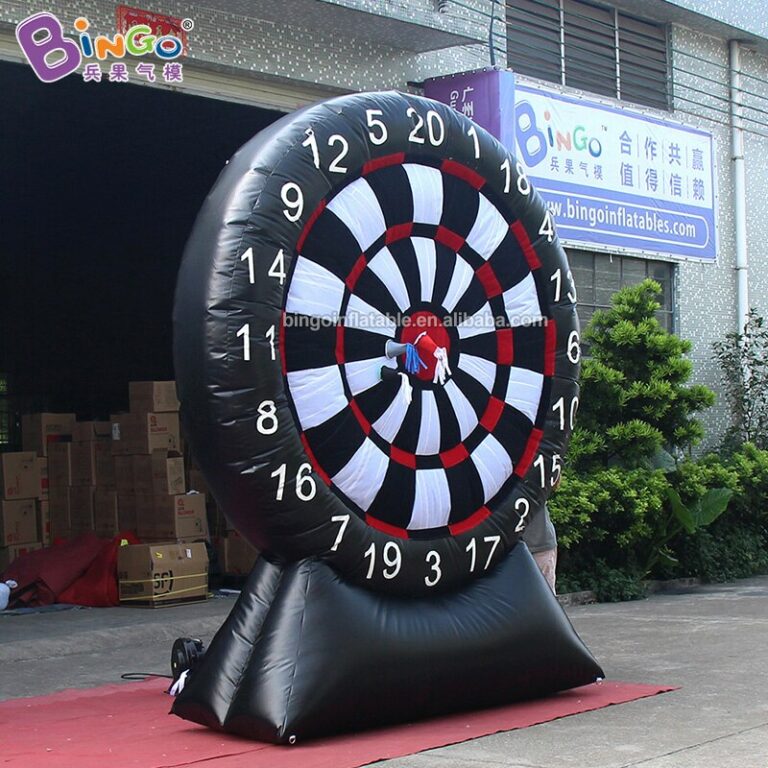 3m High Inflatable Football Dart Board Outdoor Fun Game For Kids Adults ...