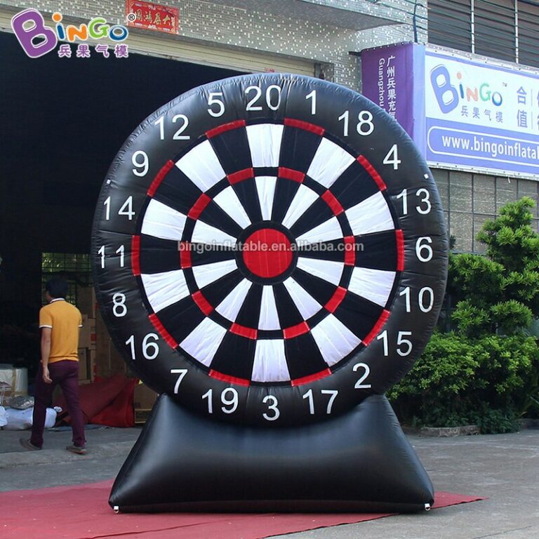 3m High Inflatable Football Dart Board Outdoor Fun Game For Kids Adults ...