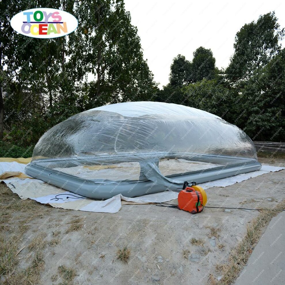 Inflatable Bubble Tent Pool Cover Outdoor Waterproof Shelter ...