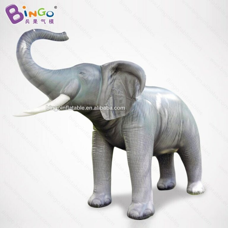 Customized 9x25m Inflatable Elephant Vivid Forest Theme Animal ...