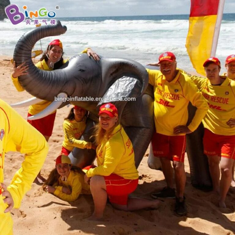 Customized 9x25m Large Inflatable Elephant Toy For Parade Decorations ...