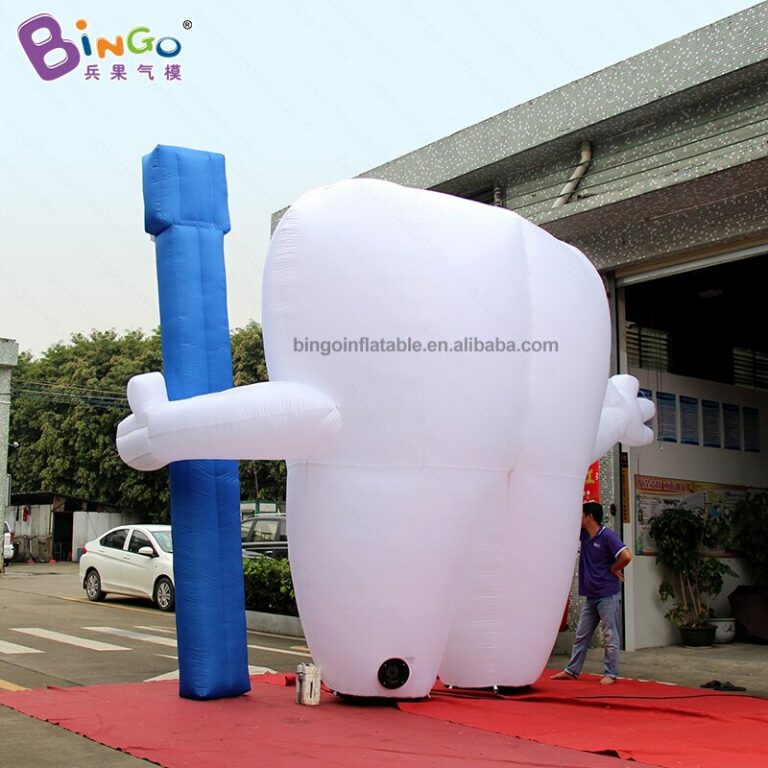 Commercial Display 4m High Inflatable Tooth Brush Cartoon Custom Event ...