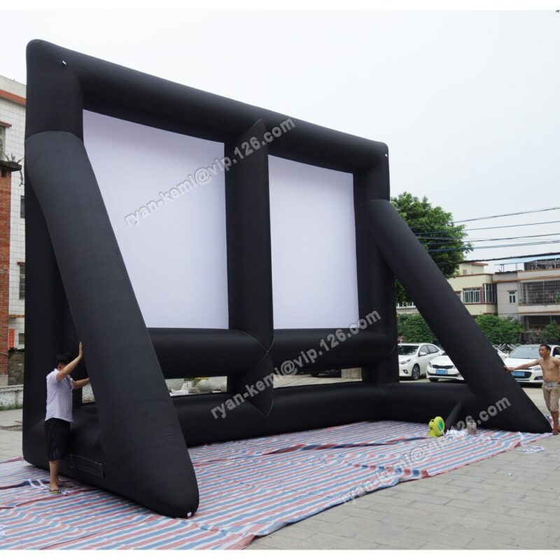 Large 8mx6m Outdoor Portable Inflatable Movie Screen For Film ...