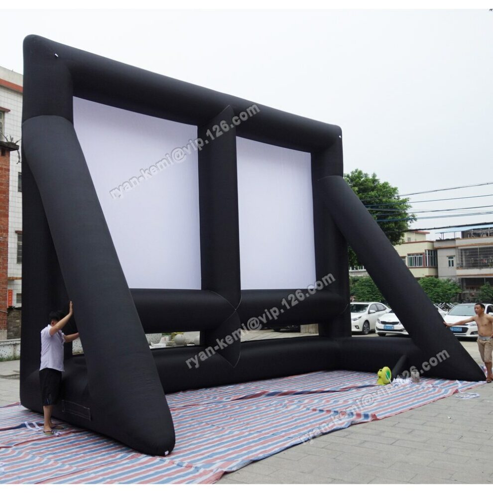 Large 8mx6m Outdoor Portable Inflatable Movie Screen For Film ...