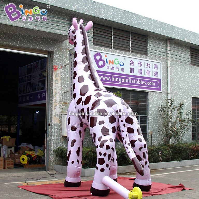 5m Tall Inflatable Giraffe Custom Outdoor Advertising Animal Display ...
