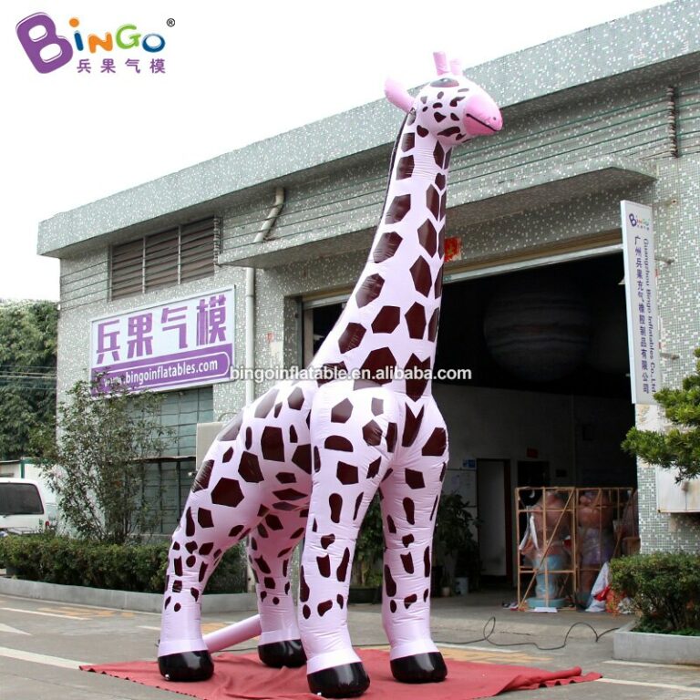5m Tall Inflatable Giraffe Custom Outdoor Advertising Animal Display ...