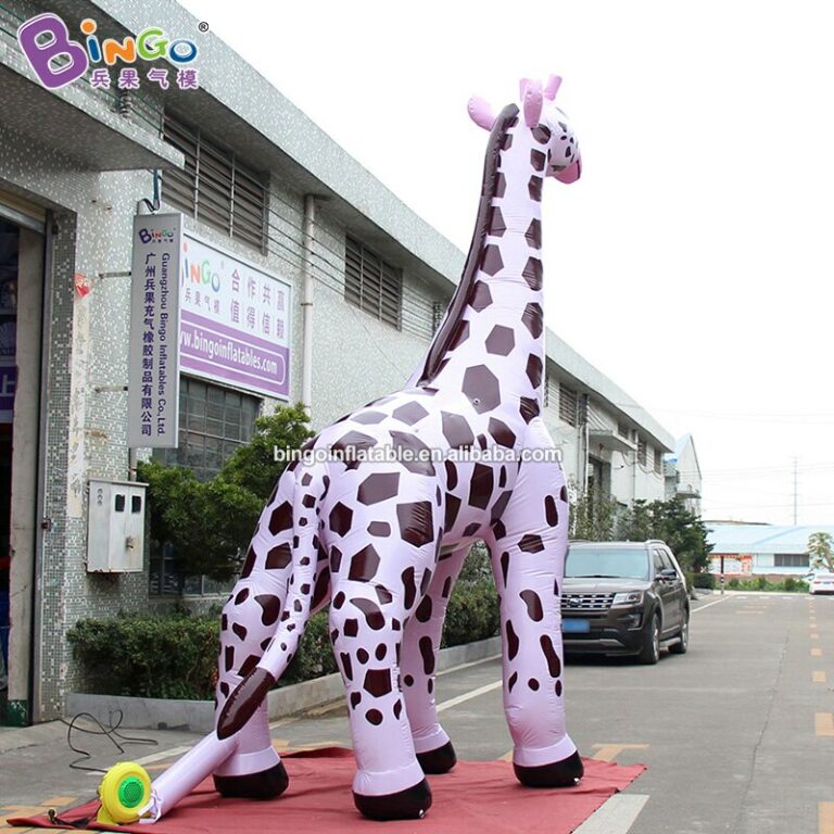 5m Tall Inflatable Giraffe Custom Outdoor Advertising Animal Display ...