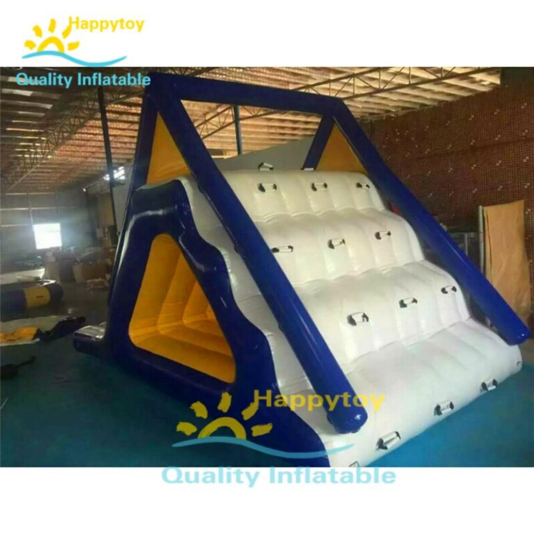 Giant Inflatable Water Slide Floating Aqua Fun Park Triangle Structure ...