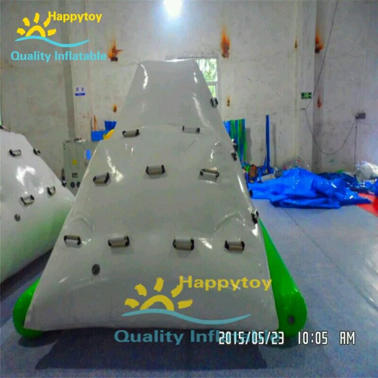 Outdoor Inflatable Water Slide Climbing Iceberg For Summer Pool Fun ...