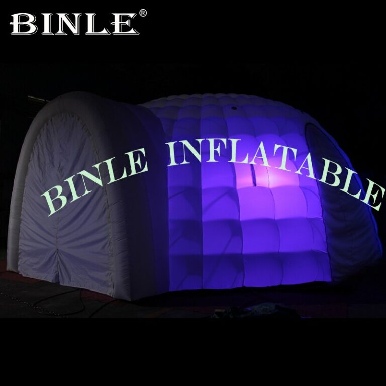 8m Inflatable Igloo Dome Tent 3 Entrances Marquee Camping Party Shelter ...