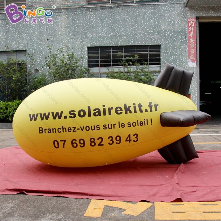 Personalized Inflatable Pvc Airship Balloon 3m Logo Display For ...