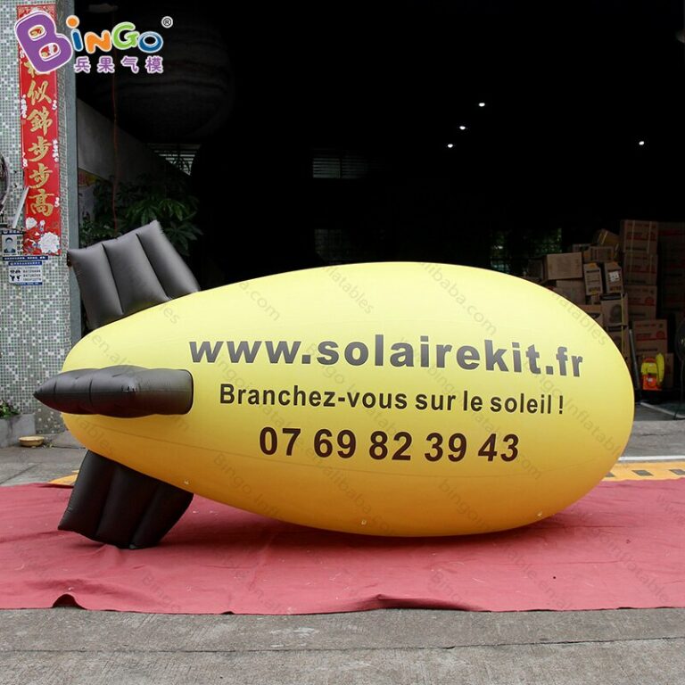 Personalized Inflatable Pvc Airship Balloon 3m Logo Display For ...