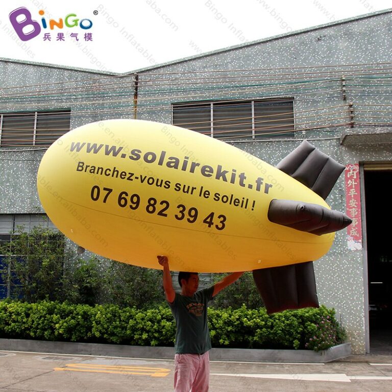 Personalized Inflatable Pvc Airship Balloon 3m Logo Display For ...