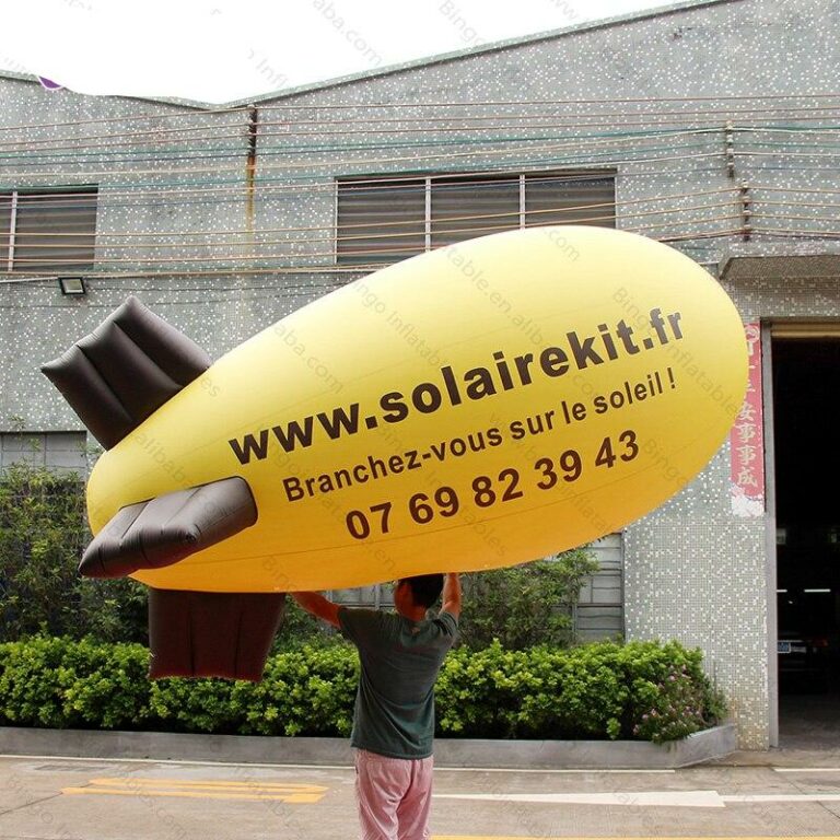 Personalized Inflatable Pvc Airship Balloon 3m Logo Display For ...
