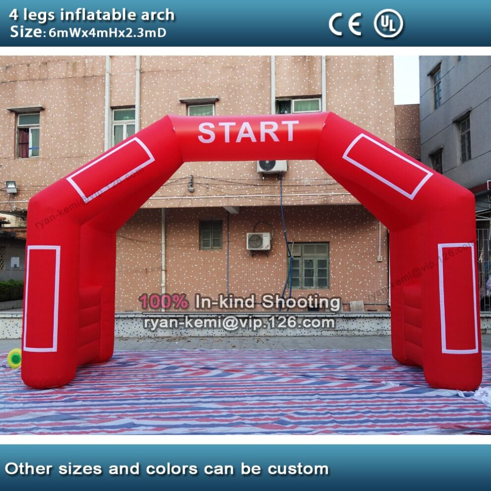 20ft 4leg Inflatable Racing Startfinish Line Arch For Sports Events ...