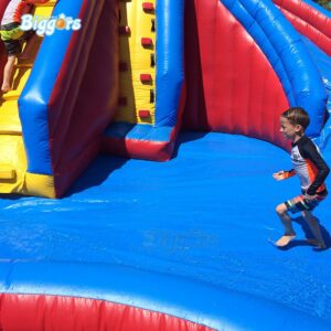 Commercial Grade Giant Inflatable Water Slide Pool With Pvc And Blowers ...