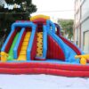Commercial Grade Giant Inflatable Water Slide Pool With Pvc And Blowers ...