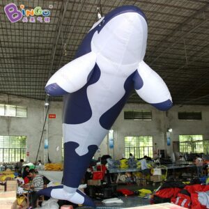 Customized 55m Giant Inflatable Hanging Killer Whale For Event ...