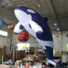 Customized 55m Giant Inflatable Hanging Killer Whale For Event ...