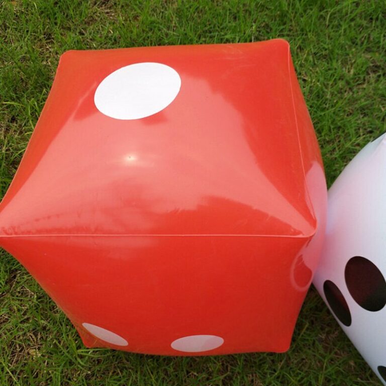 Jumbo Inflatable Dice Toy For Party Games Outdoor Fun Giant Toss Roll ...