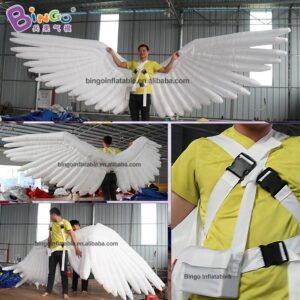 Customized 5m White Inflatable Stage Wings Costume Without Blower ...