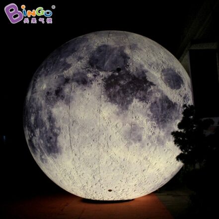 Customizable 8m Giant Inflatable Moon Balloon With Full Printing For ...