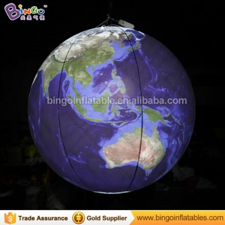 Led Illuminated Giant Inflatable Earth Globe For Stage Event Decor ...
