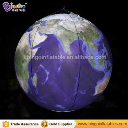 Led Illuminated Giant Inflatable Earth Globe For Stage Event Decor ...