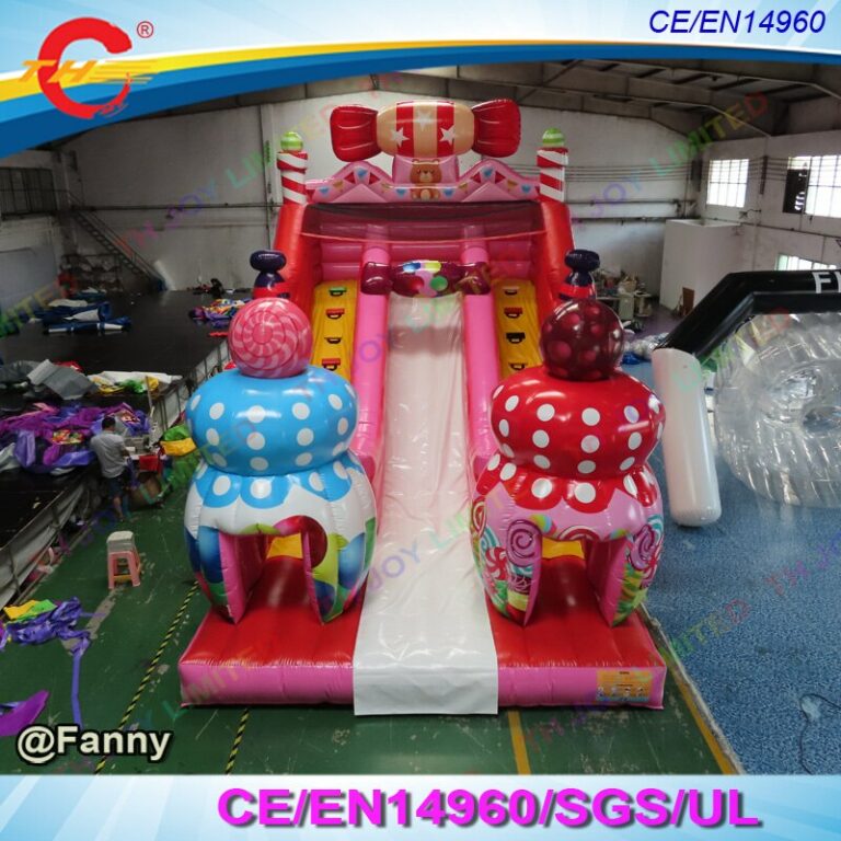 Commercial 9x5x6m Giant Inflatable Candy Slide For Kids Adults Jumping ...