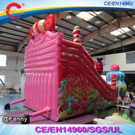 Commercial 9x5x6m Giant Inflatable Candy Slide For Kids Adults Jumping ...