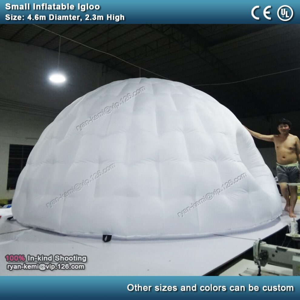 Outdoor Inflatable Igloo Tent 46m Diameter Kids Camping Party Dome ...