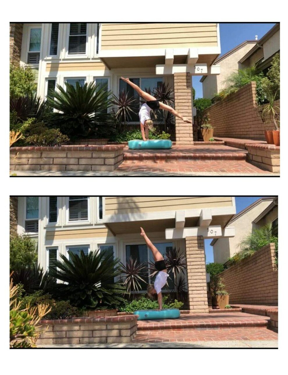 Inflatable Gymnastics Tumble Track Mat Air Block Board Size 1m X 06m X ...