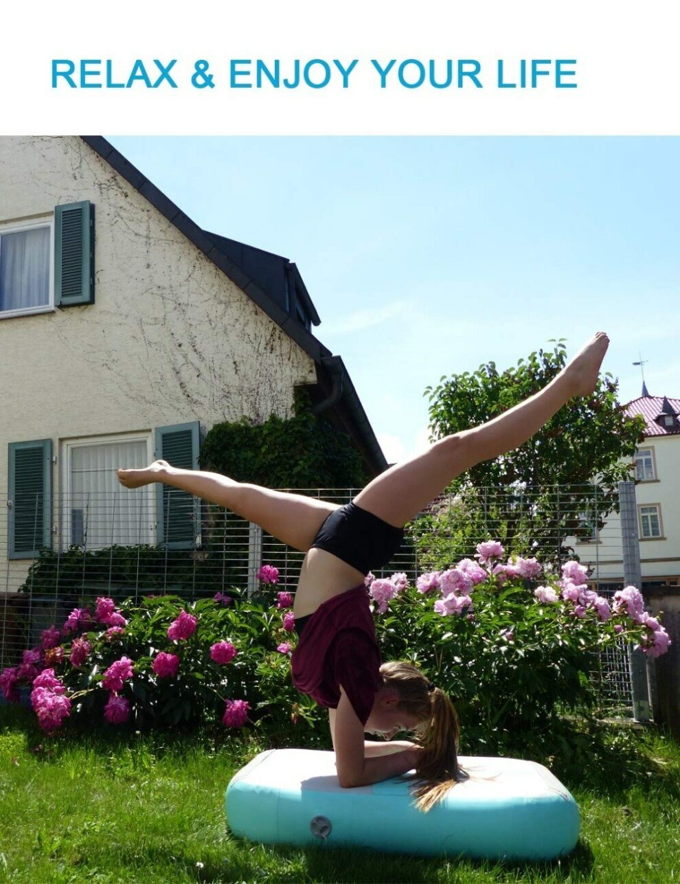 Inflatable Gymnastics Tumble Track Mat Air Block Board Size 1m X 06m X ...