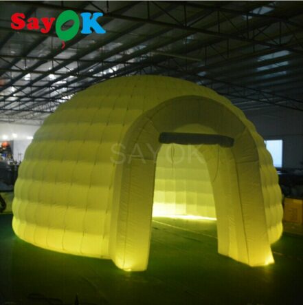 Led Lighted Portable Inflatable Igloo Dome Tent For Trade Show ...